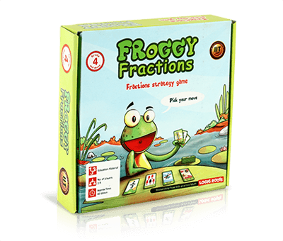 Fun Family Card Game for Kids to learn fractions - Froggy Fractions ...